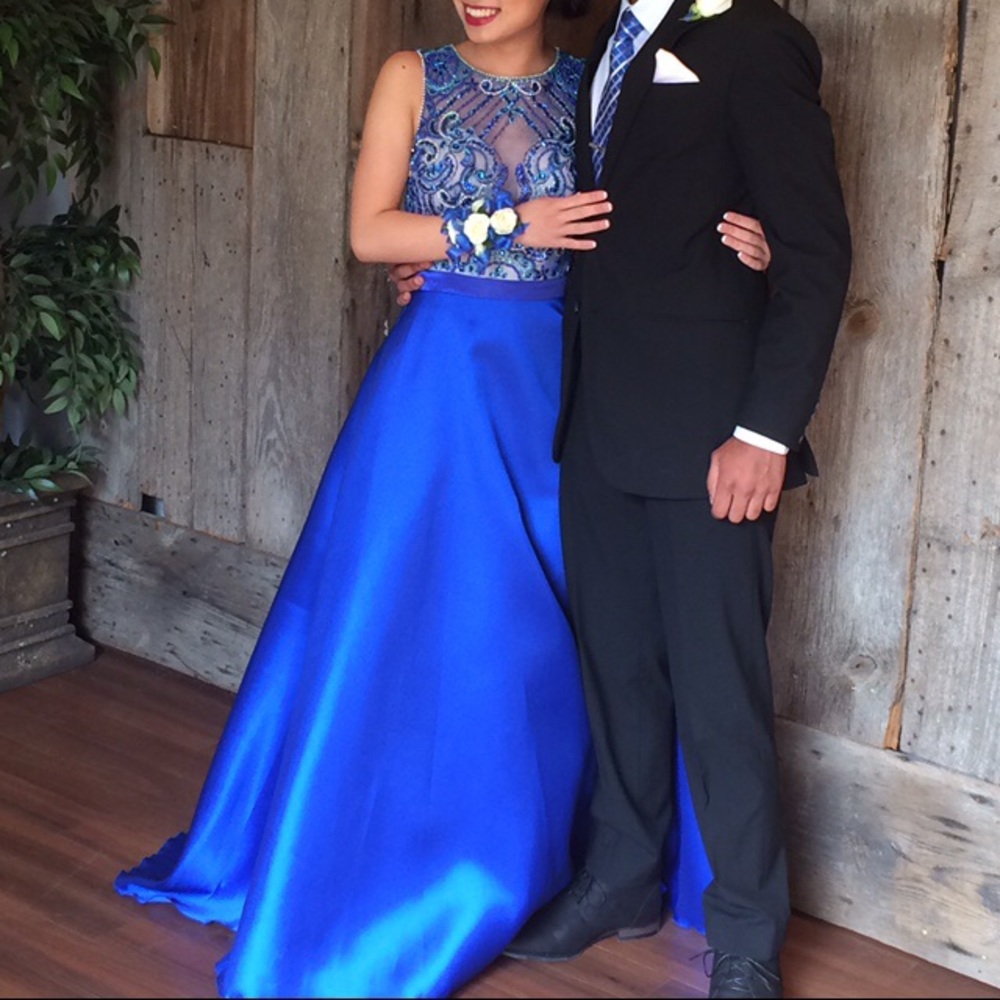 Full Length Splash By Landa Designs Prom Dress - Gem